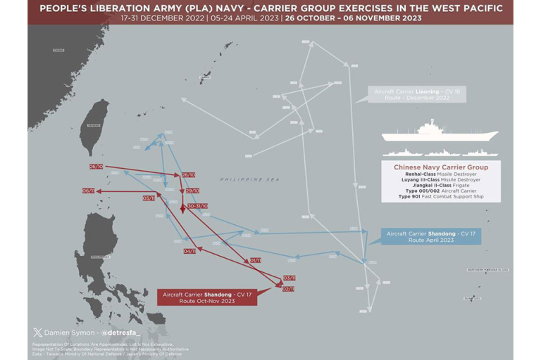 Chinese Aircraft Carrier Sails Into South China Sea After Nine Days of ...