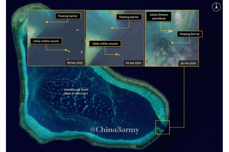 China Removed Barrier Blocking Entrance to Contested Shoal in South ...