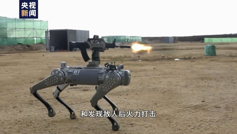 China Shows Off Latest Version of Its Weaponized Robot Dog in Cambodia ...